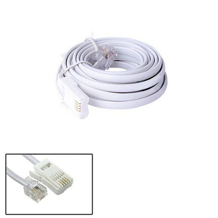 2m BT to RJ11 Telephone Modem Cable UK Landline Lead Fax Router Phone