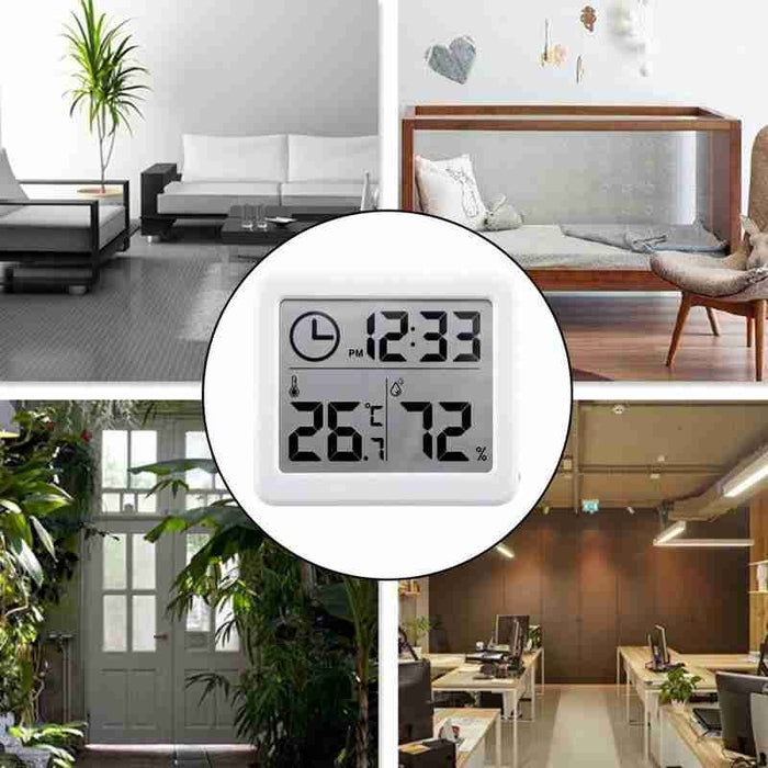 Digital Temperature Humidity Meter Sensor Thermometer Gauge LCD ...