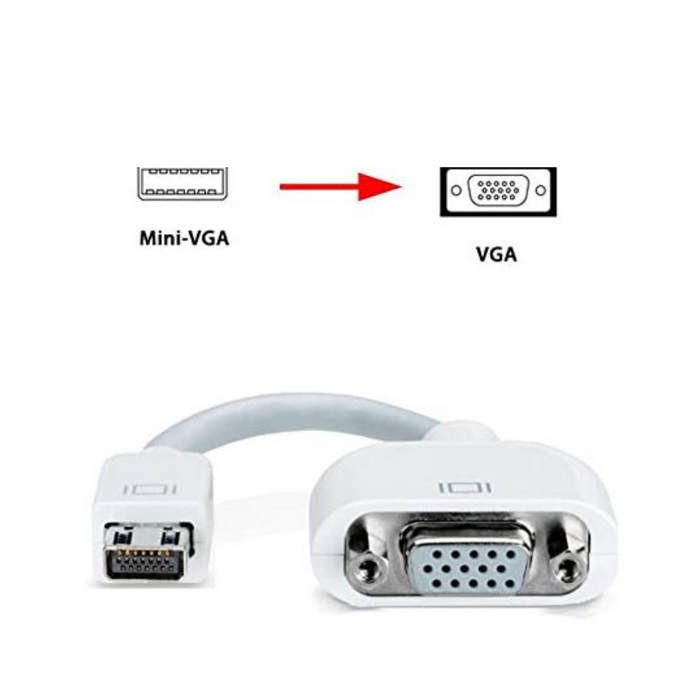 Mini DVI Port to VGA Adapter for Apple iMac MacBook Mac Display Monito